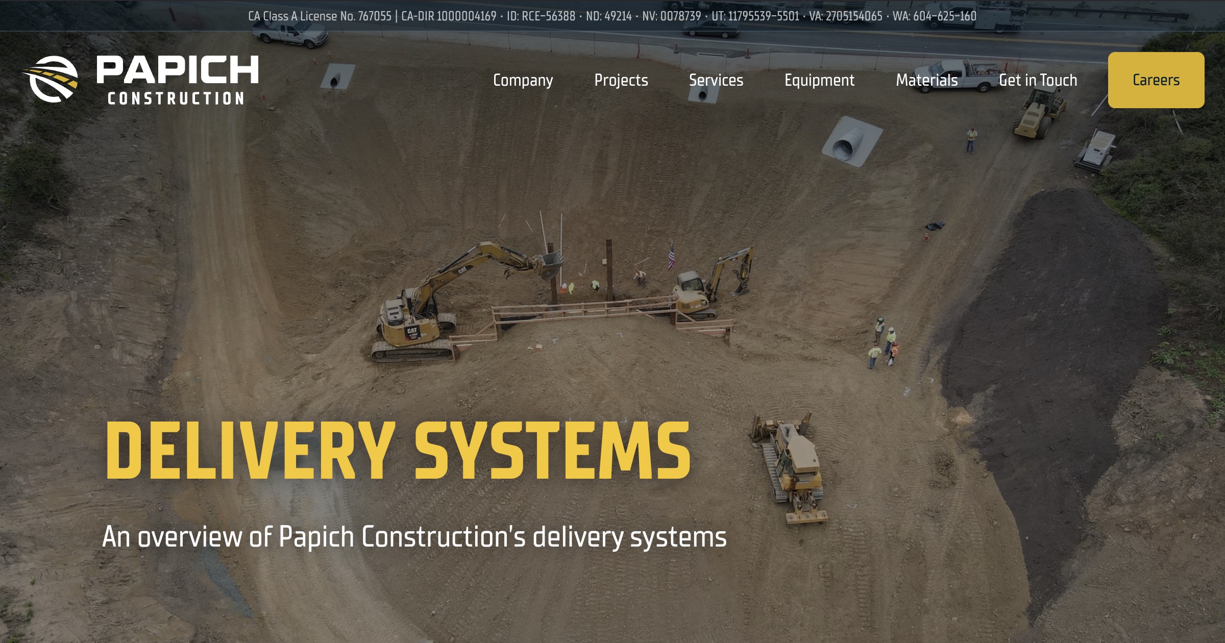 Delivery Systems - Papich Construction