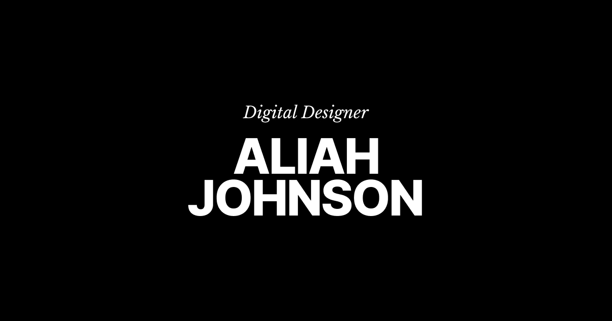 The Power of Visual Storytelling - Aliah Johnson