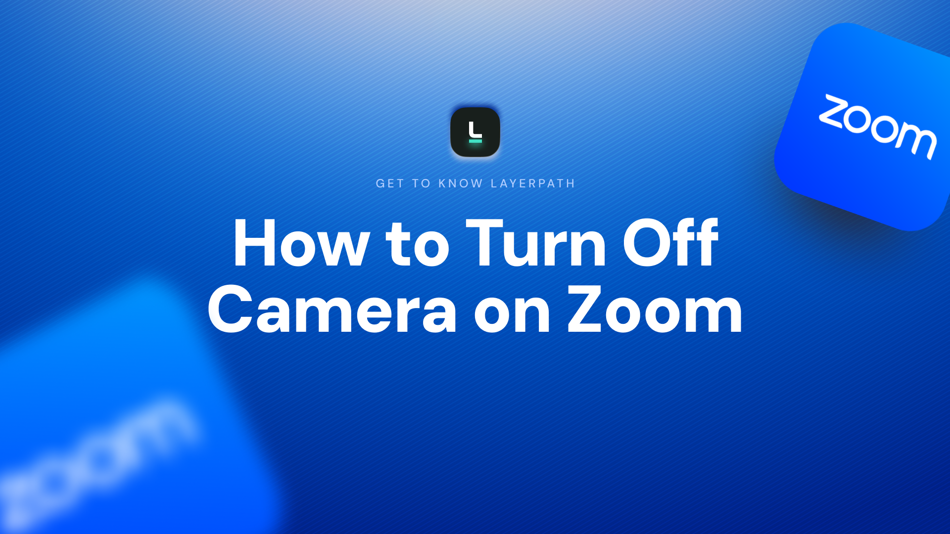 How to Turn Off Camera on Zoom