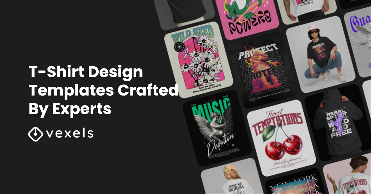 Modelos de design de camisetas gratuitos feitos por artistas profissionais