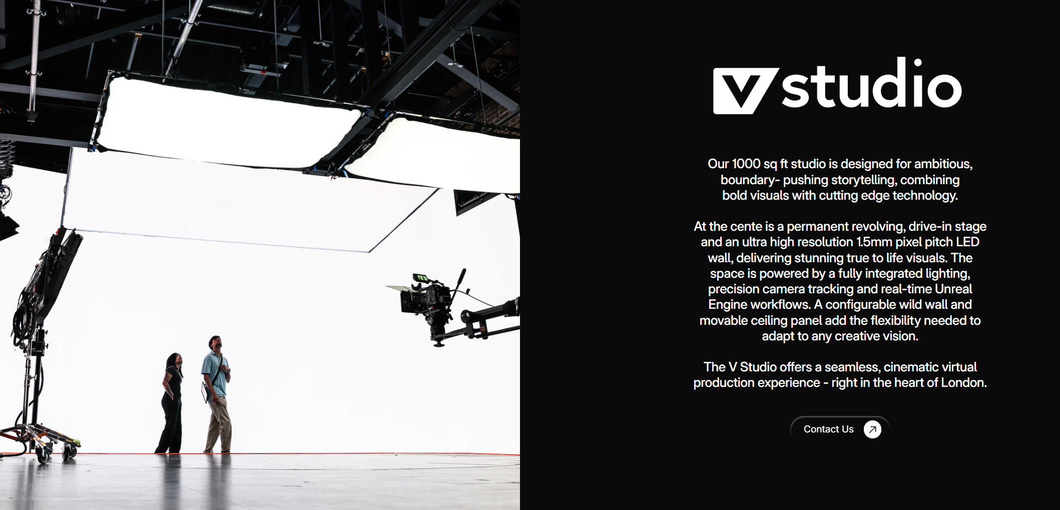 The V Studio | Virtual Production Studio Soho, London | LED Volume Stage