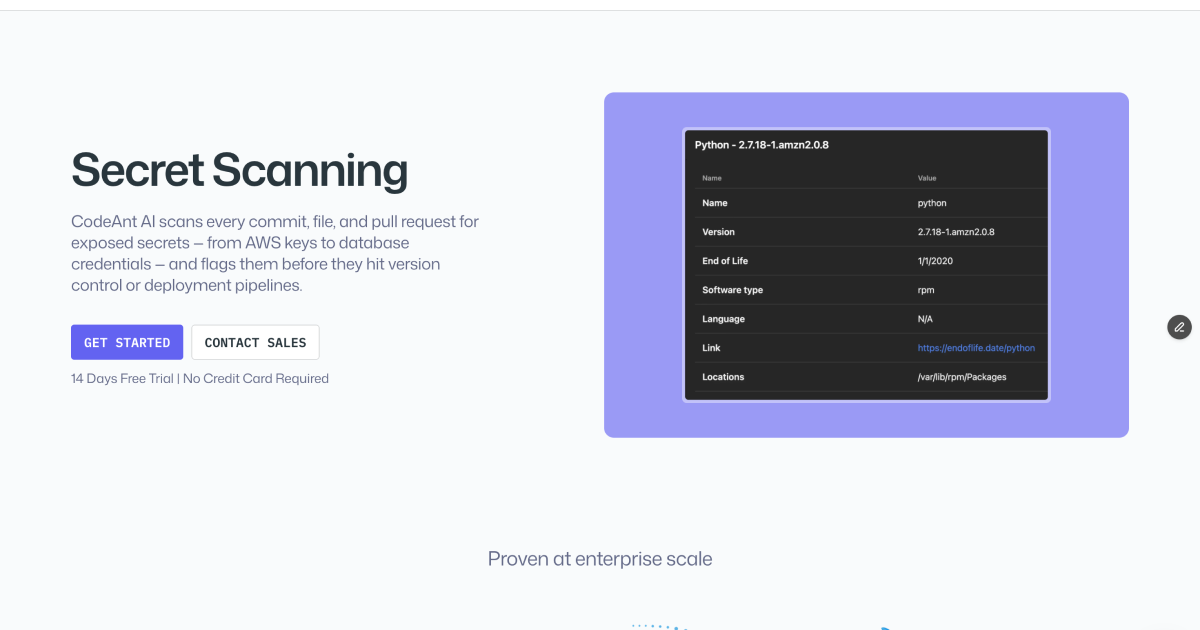 CodeAnt AI - Secret Scanning