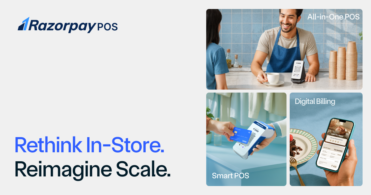 Razorpay POS Machine : Smart Swipe Machine for In-Store Payments