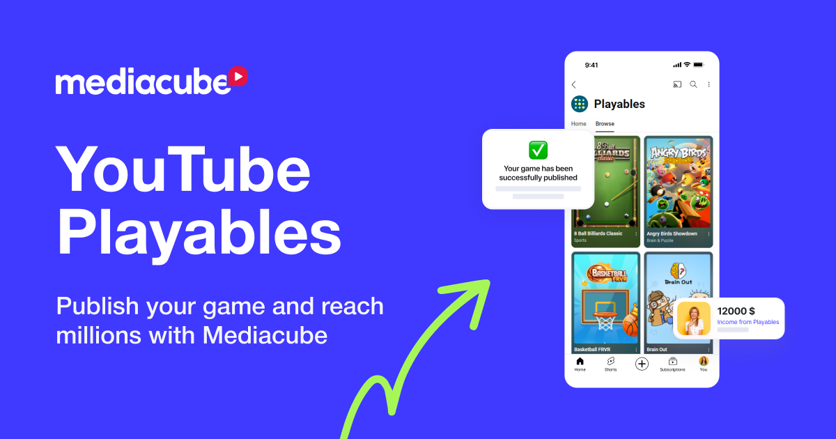 Publish Games to YouTube Playables | Mediacube