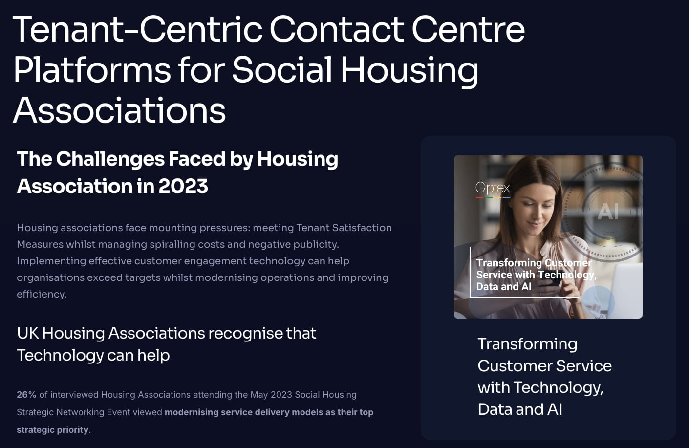 Tenant-Centric Contact Centre Platforms for Social Housing Associations ...