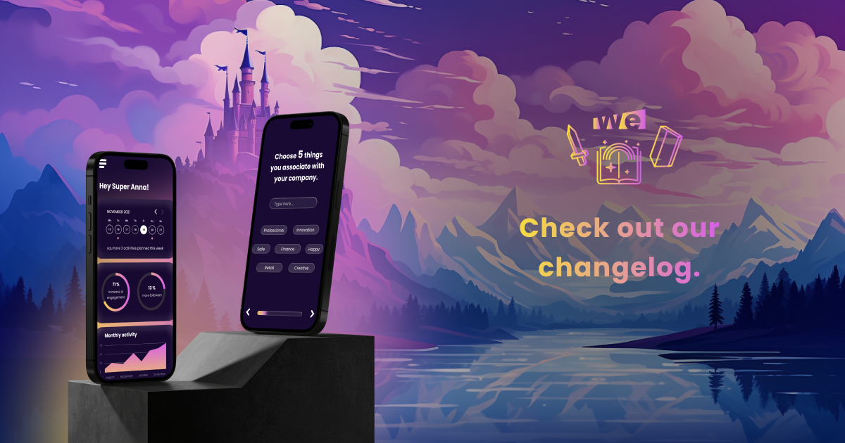 Check out our current changelog 👀