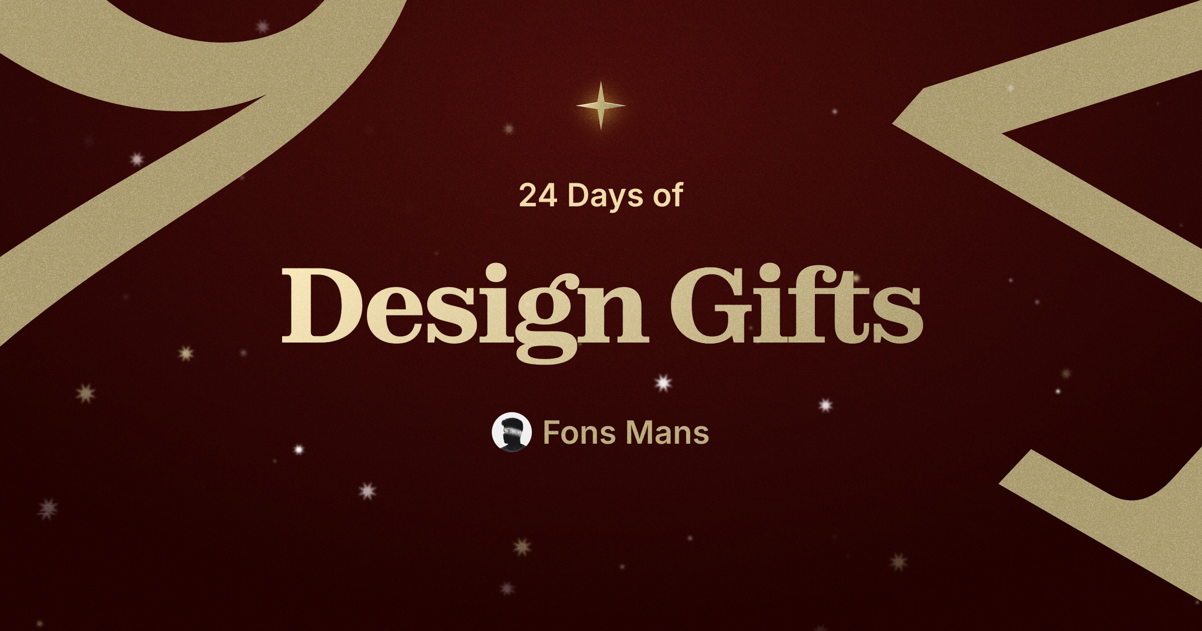 24 Days of Design Gifts by Fons Mans
