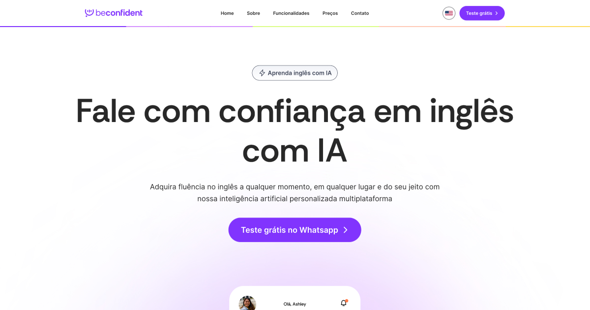 Beconfident | Speak English with artificial intelligence