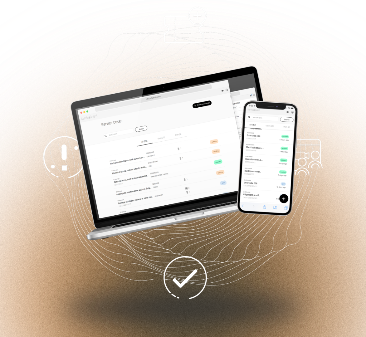 ServiceBoard - machine service thought and done digitally