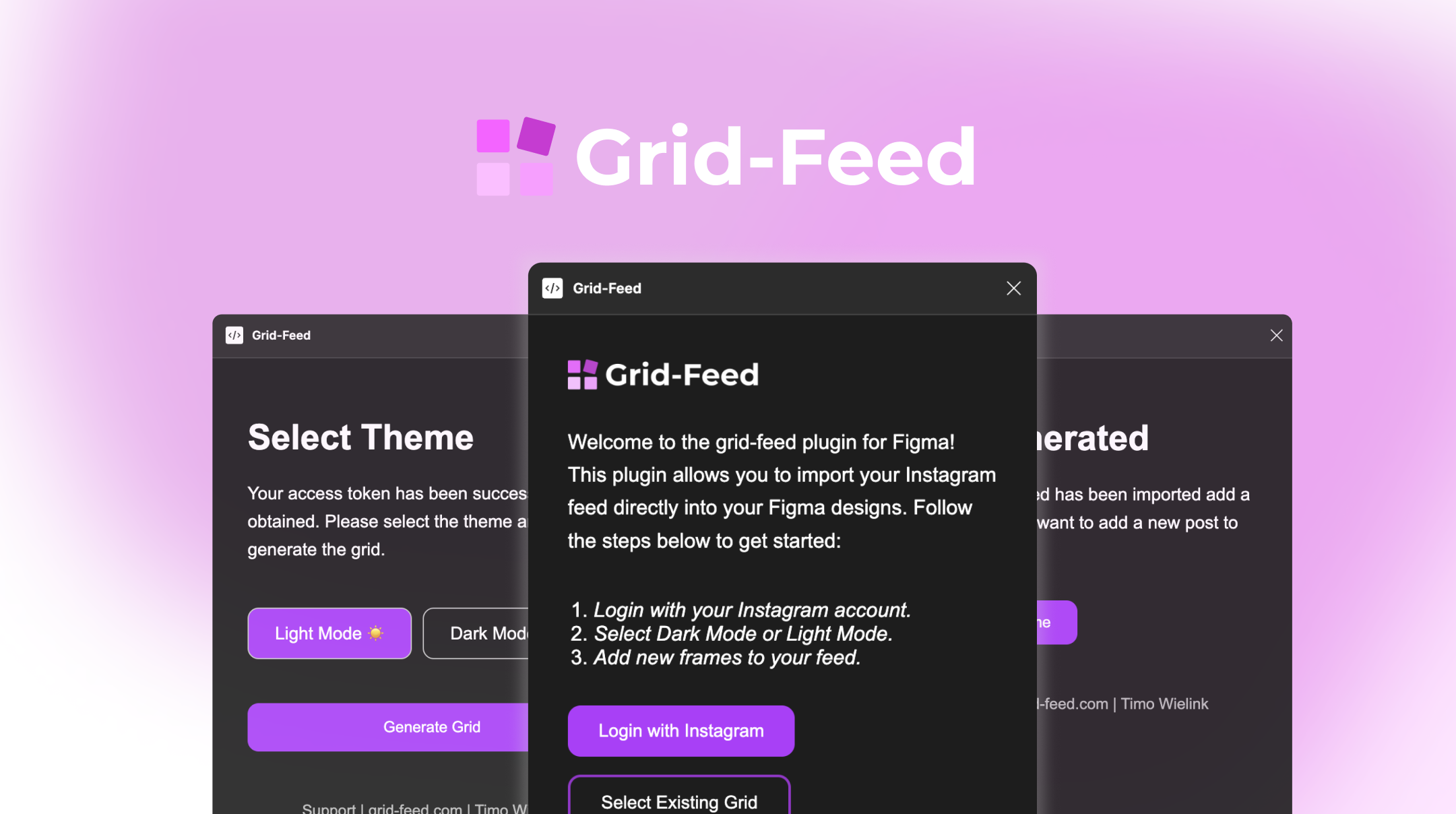Grid-Feed | Sync your Instagram feed with Figma