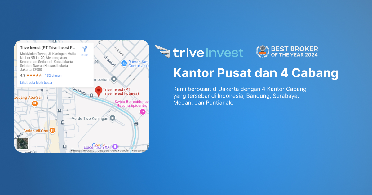 Trive Invest - Kantor Pusat & 3 Cabang di Indonesia