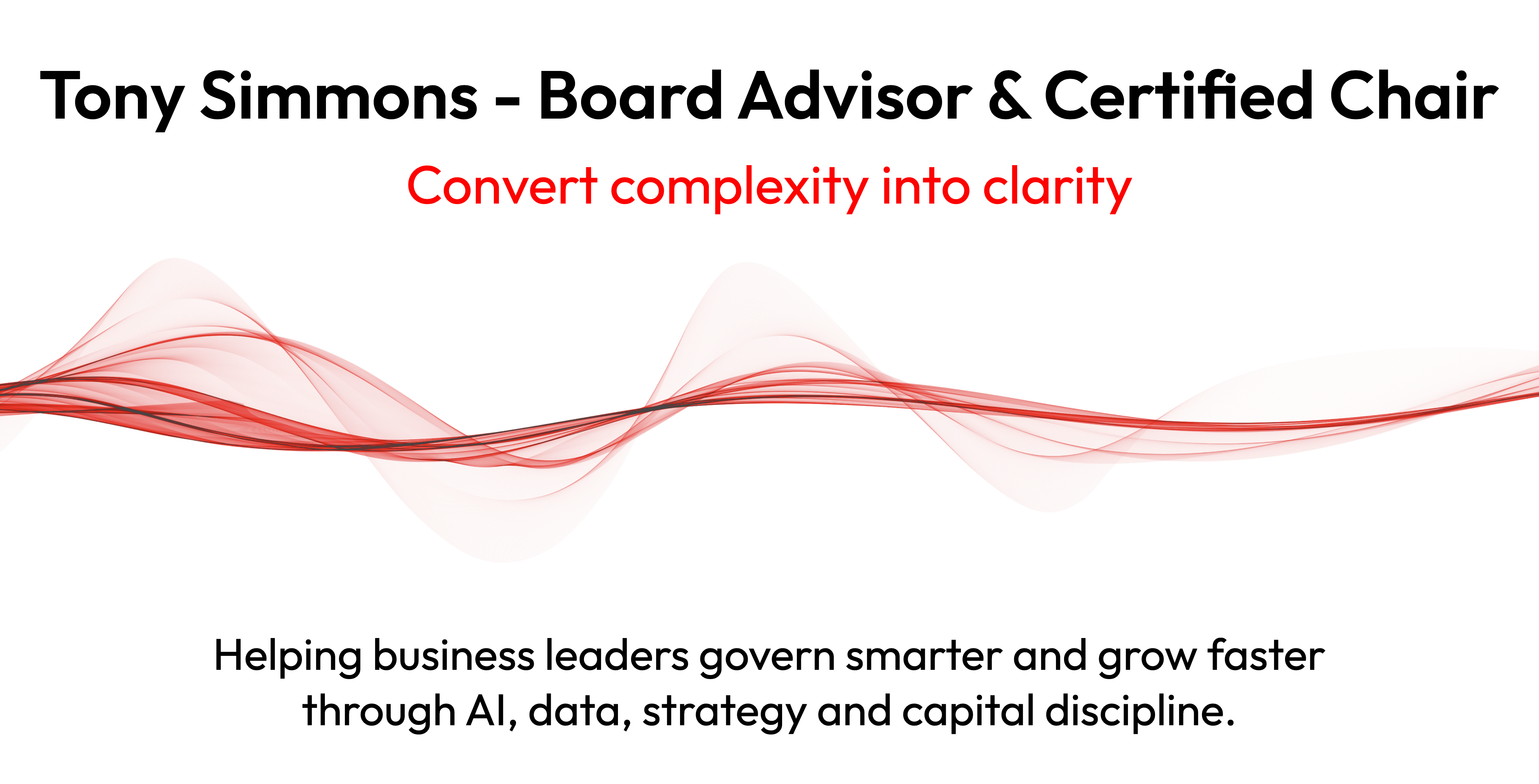 Tony Simmons — Board & Advisory Impact