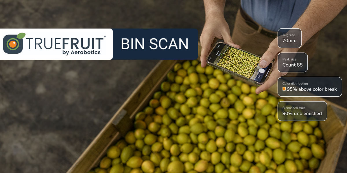 TrueFruit Bin Scan | Accurate sizing and grading post-harvest
