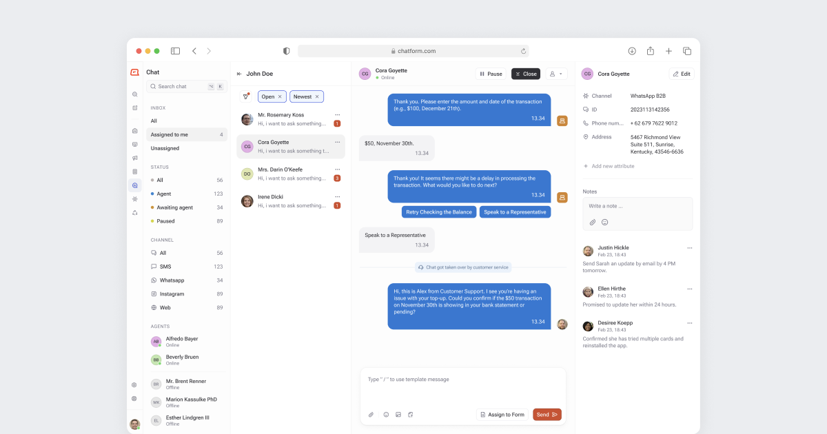 Chatform – SaaS AI Customer Support Platform