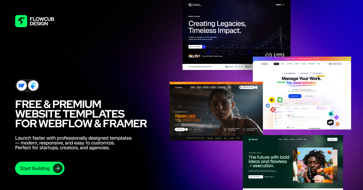 Flowcub | Free & Premium Website Templates for Webflow & Framer