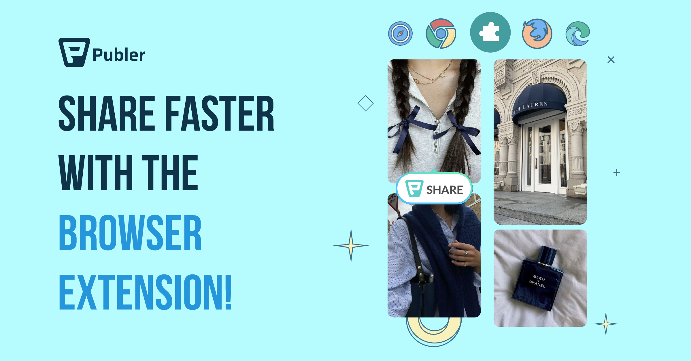 Share Online Content To Social Media | Publer Extension