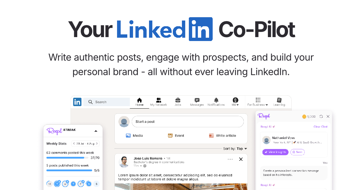 Reepl - Meet Your LinkedIn Assistant