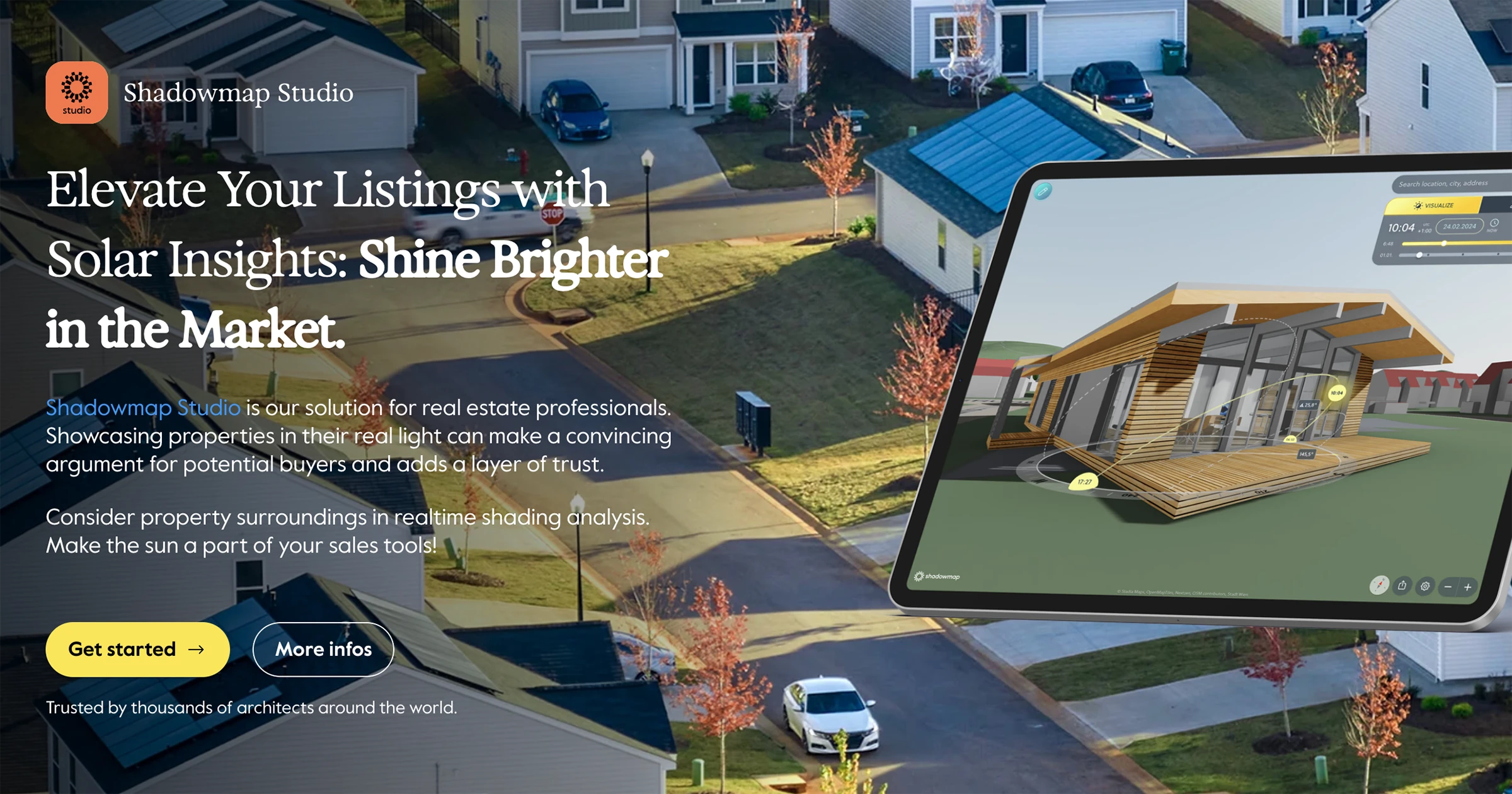 Shadowmap | Showcase Properties In Their Real Sunlight