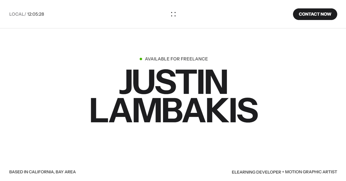 Portfolio of Justin Lambakis