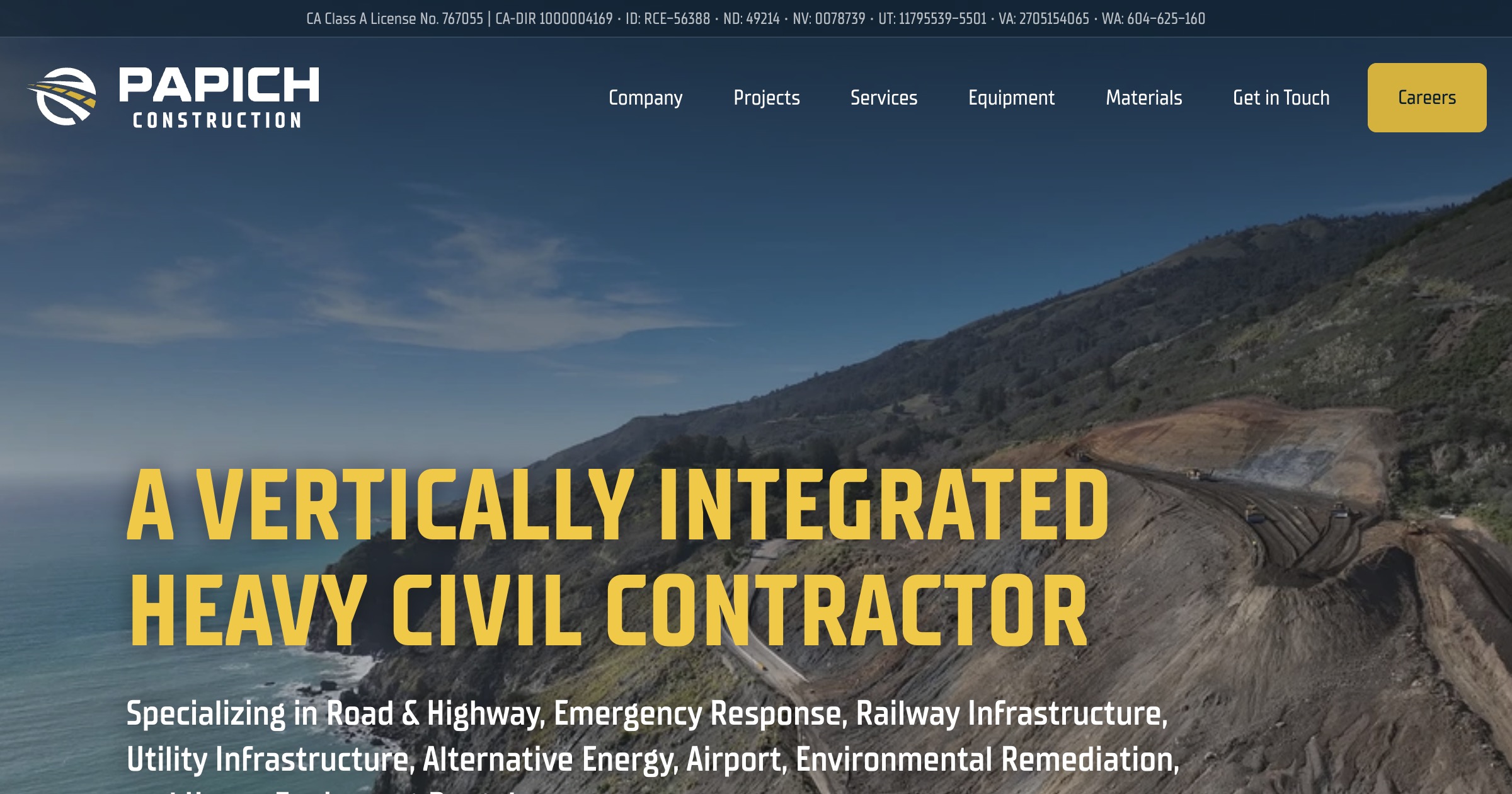Papich Construction – A Vertically Integrated Heavy Civil Contractor