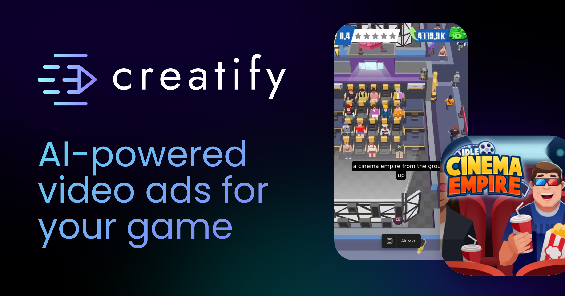 AI-powered video ads for game marketing
