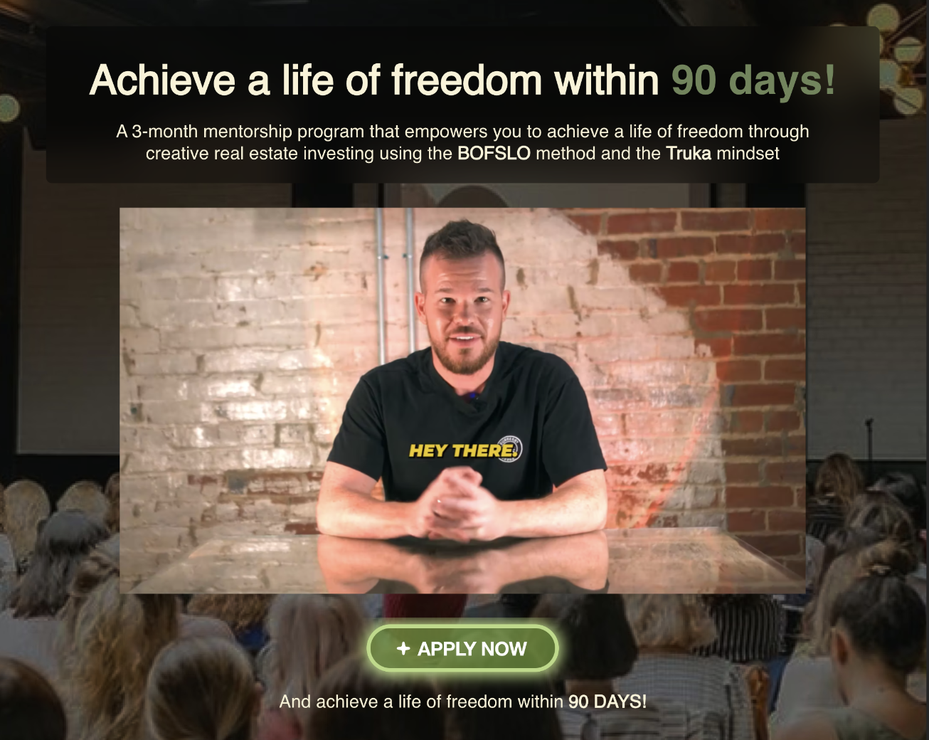 The 90-day BOFSLO Accelerator