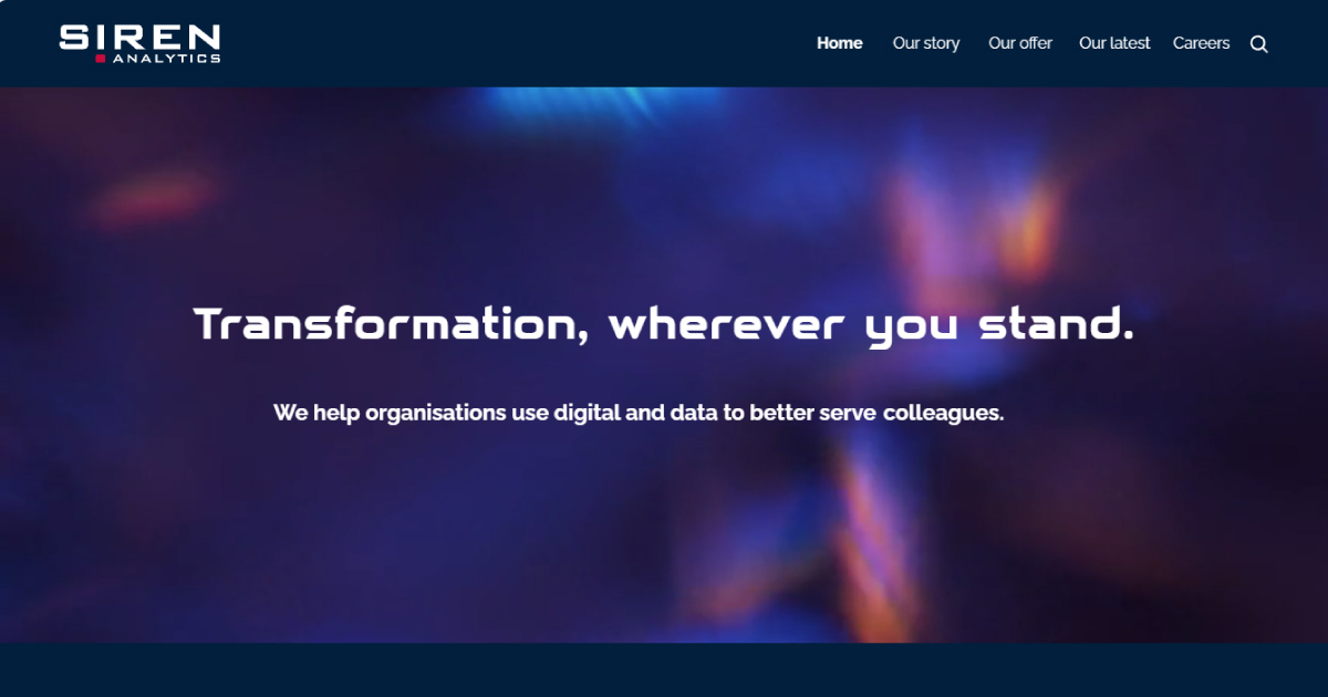 Siren Analytics - your digital transformation partner
