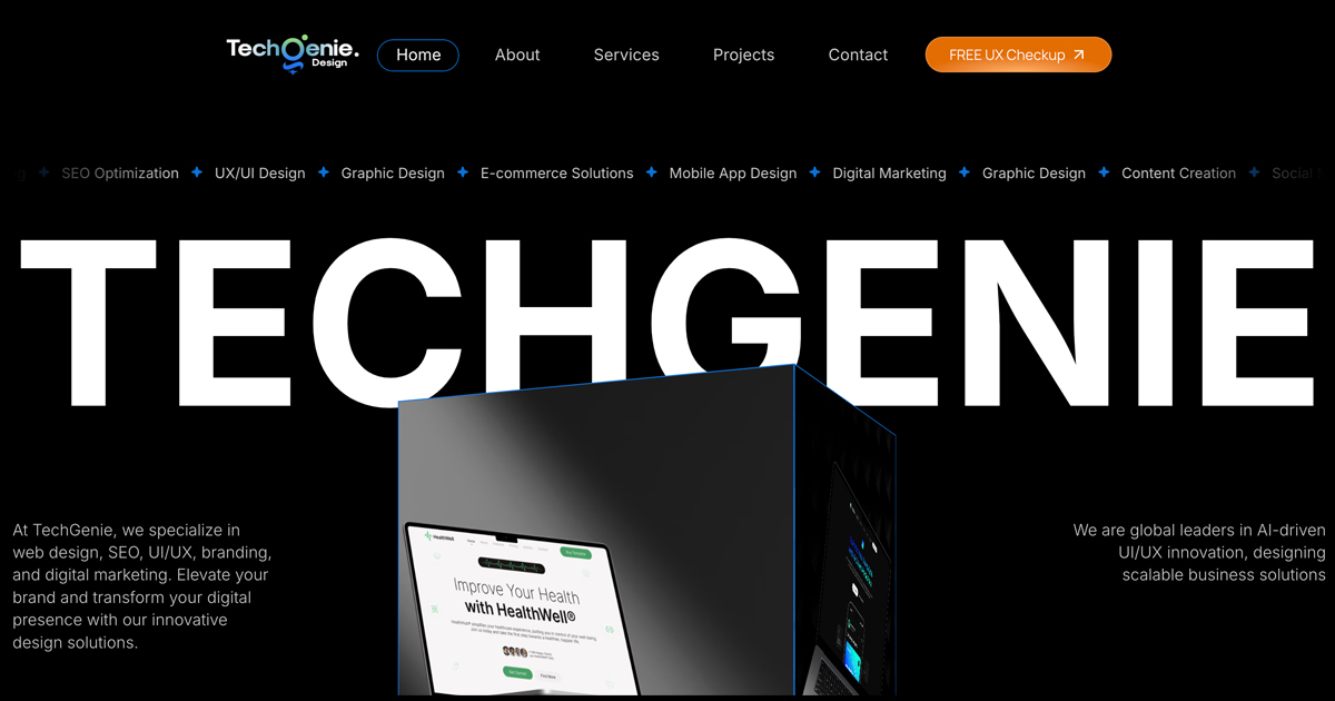 TechGenie.design | Website design, Shopify, Wordpress, IA, Mobile ...