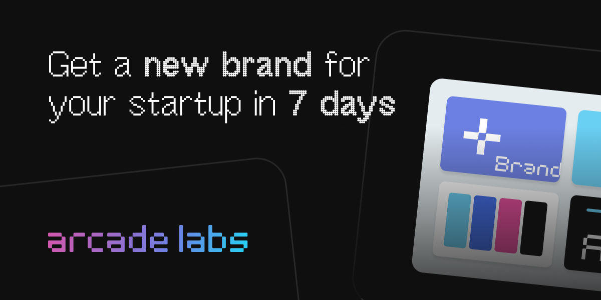 Arcade Labs - 1 week brand design sprint for startups