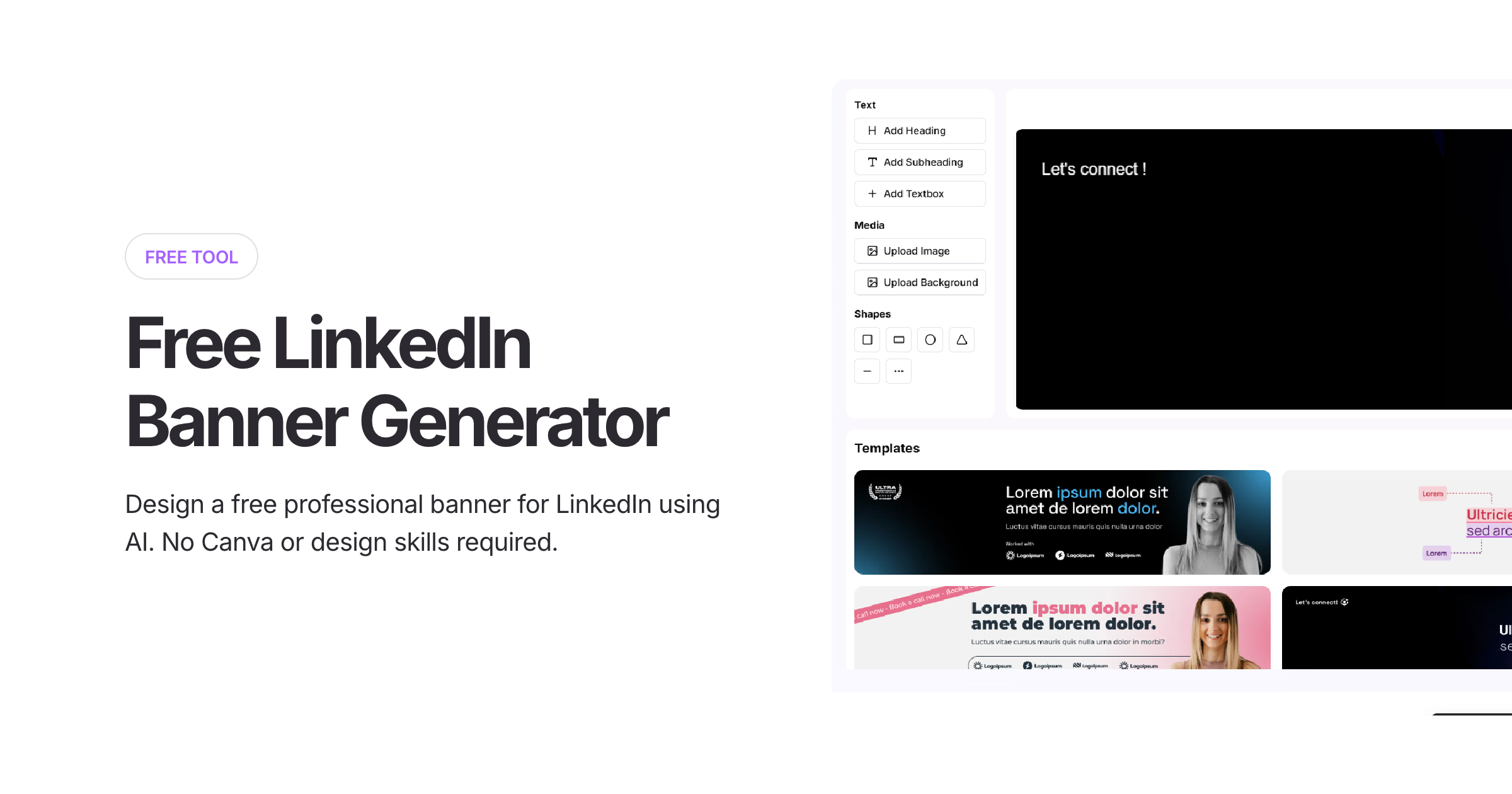 Free LinkedIn Banner Generator