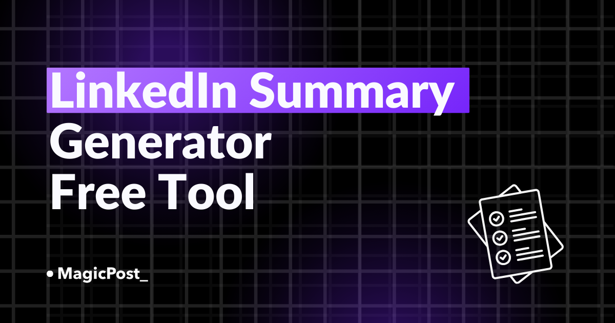LinkedIn Summary Generator | Free Tool