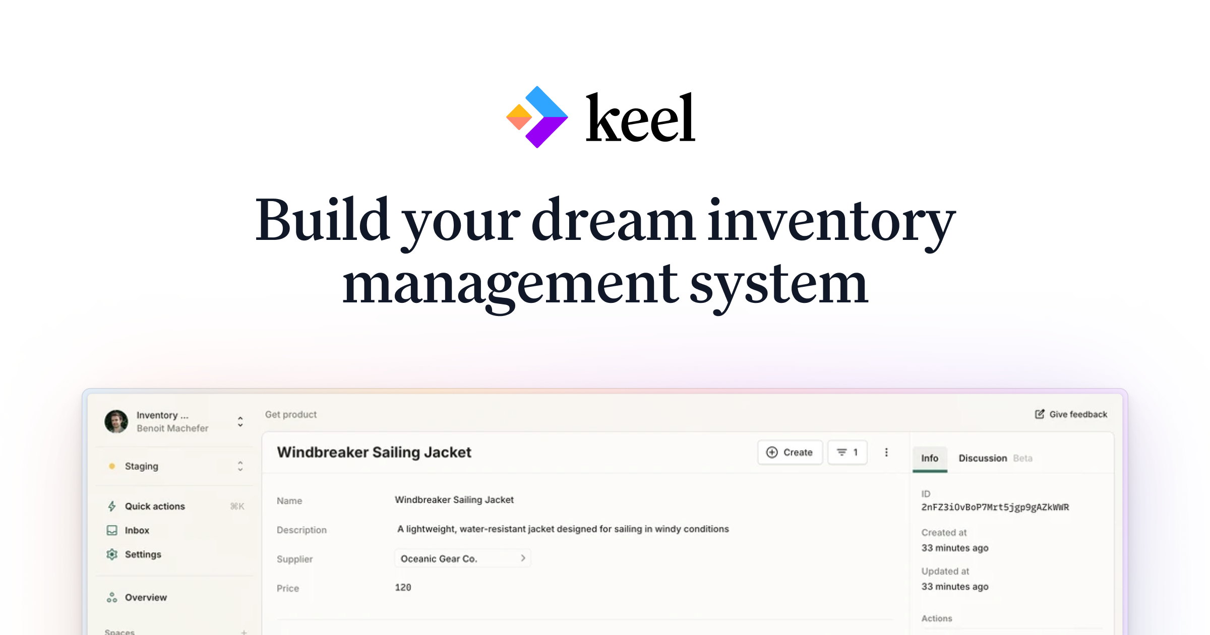 Build your dream inventory management system