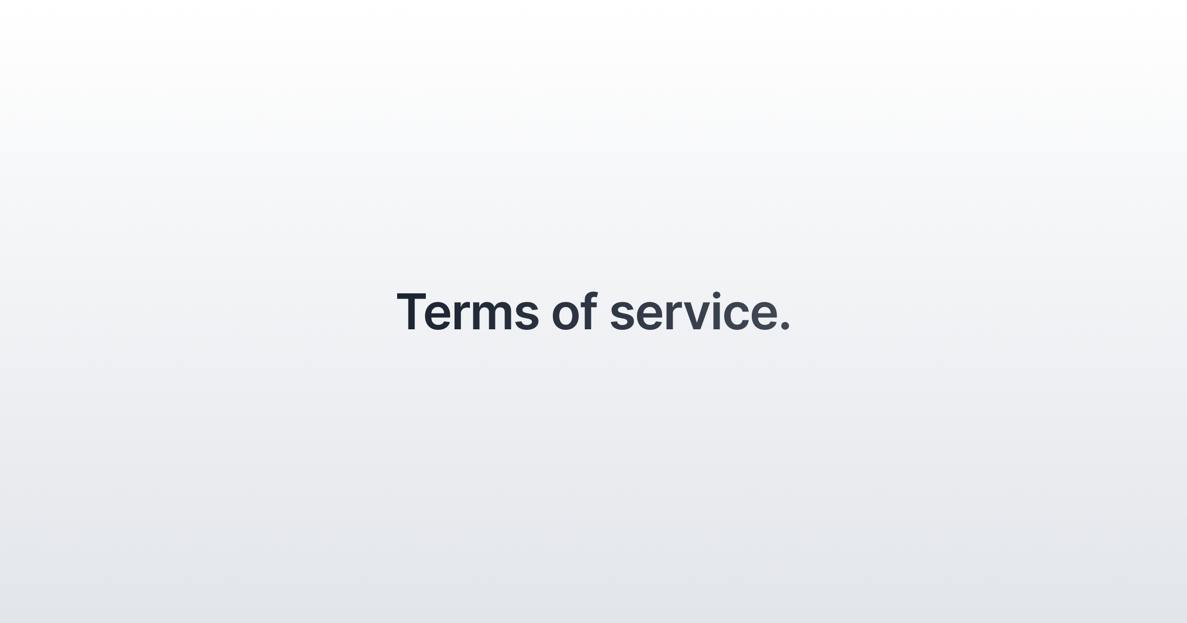 Secant – Terms of service.