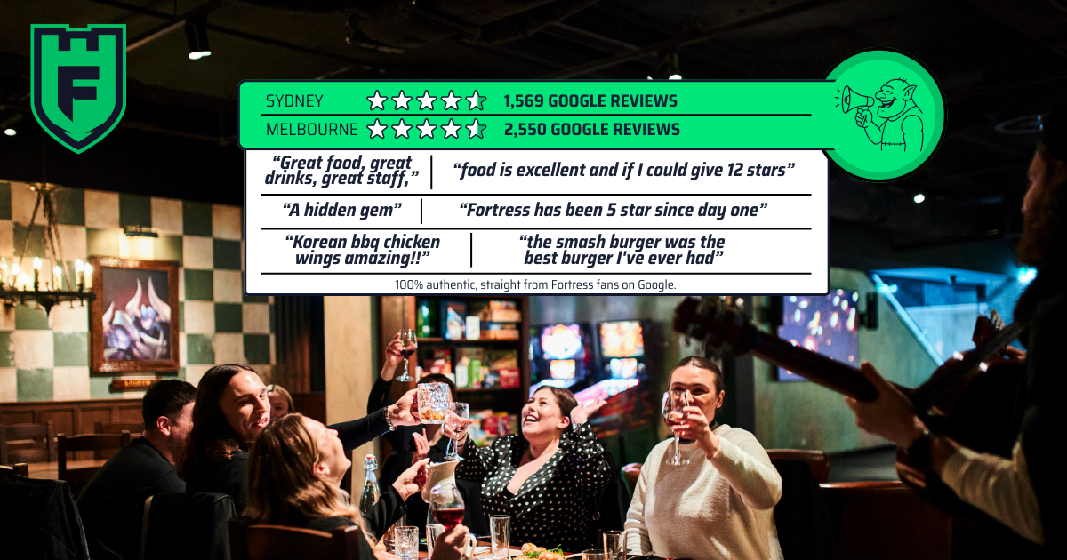 Fortress Tavern Menu