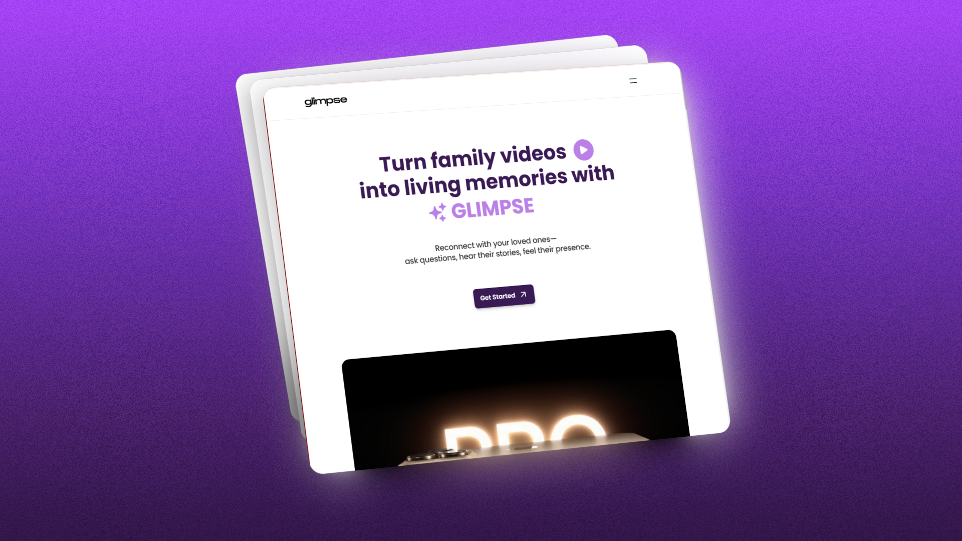 Glimpse – Preserving Memories with AI-Driven Conversations - Turn Your ...