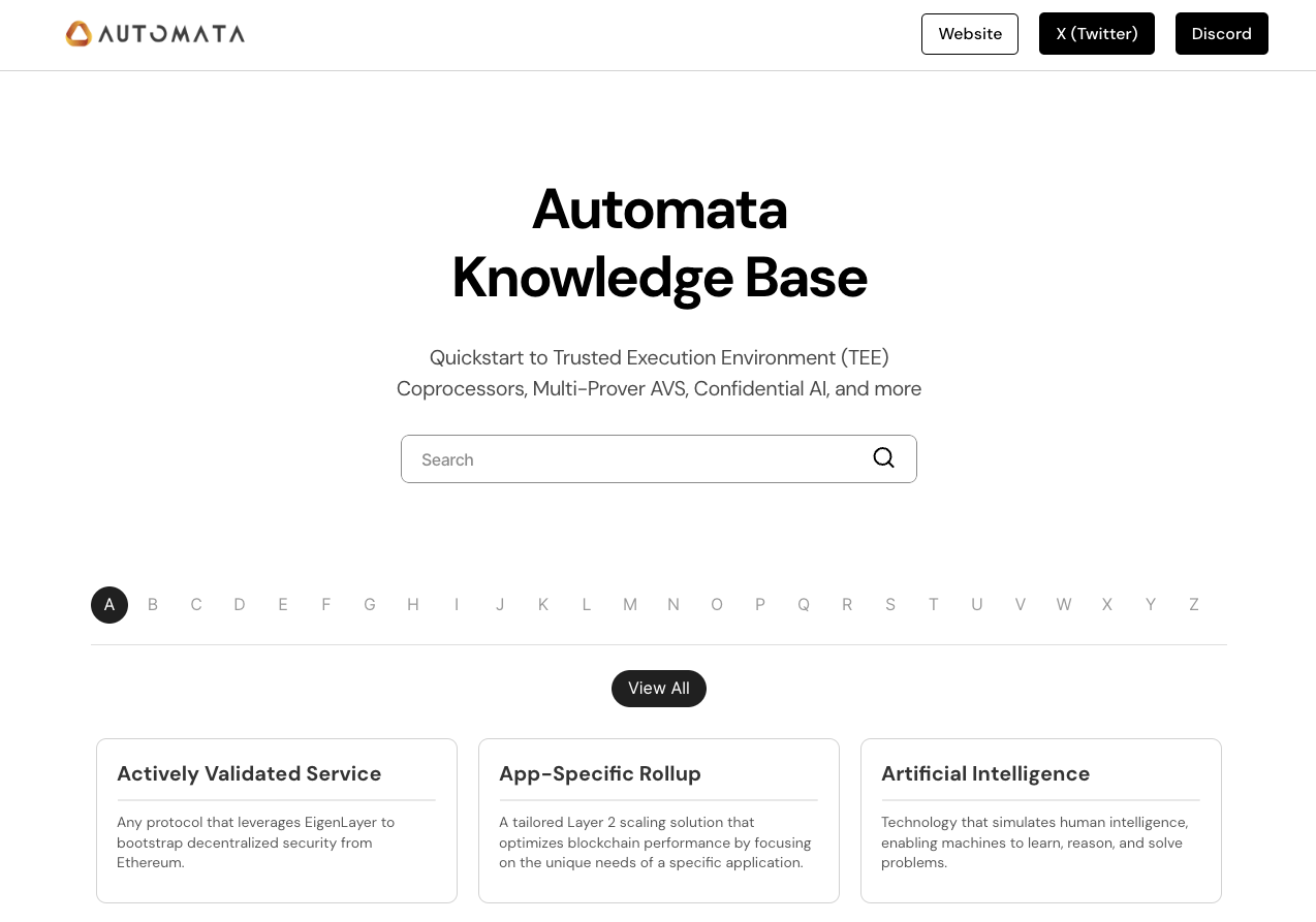 Automata - Knowledge Base