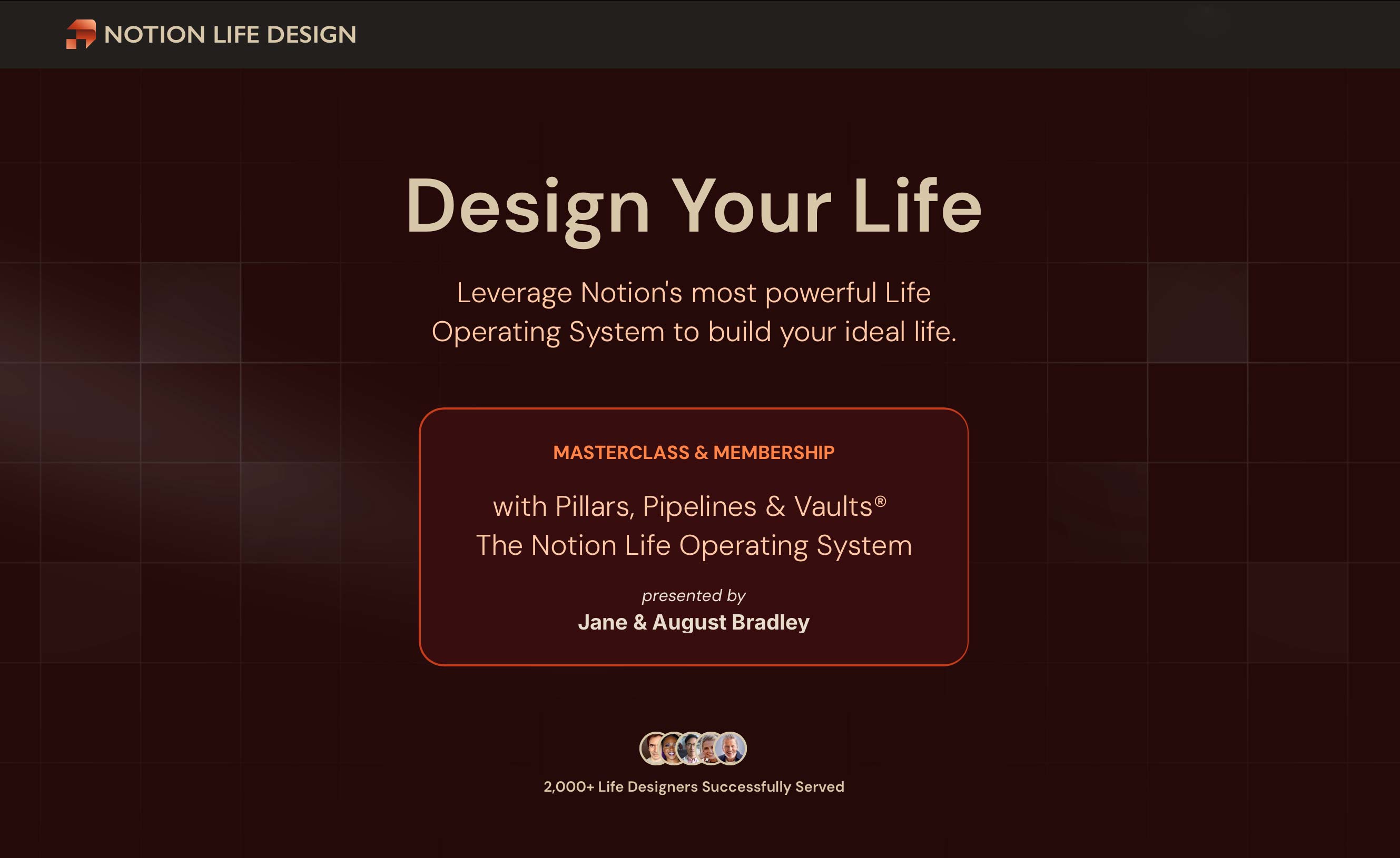 Notion Life Design Course with PPV Life OS — Notion Course