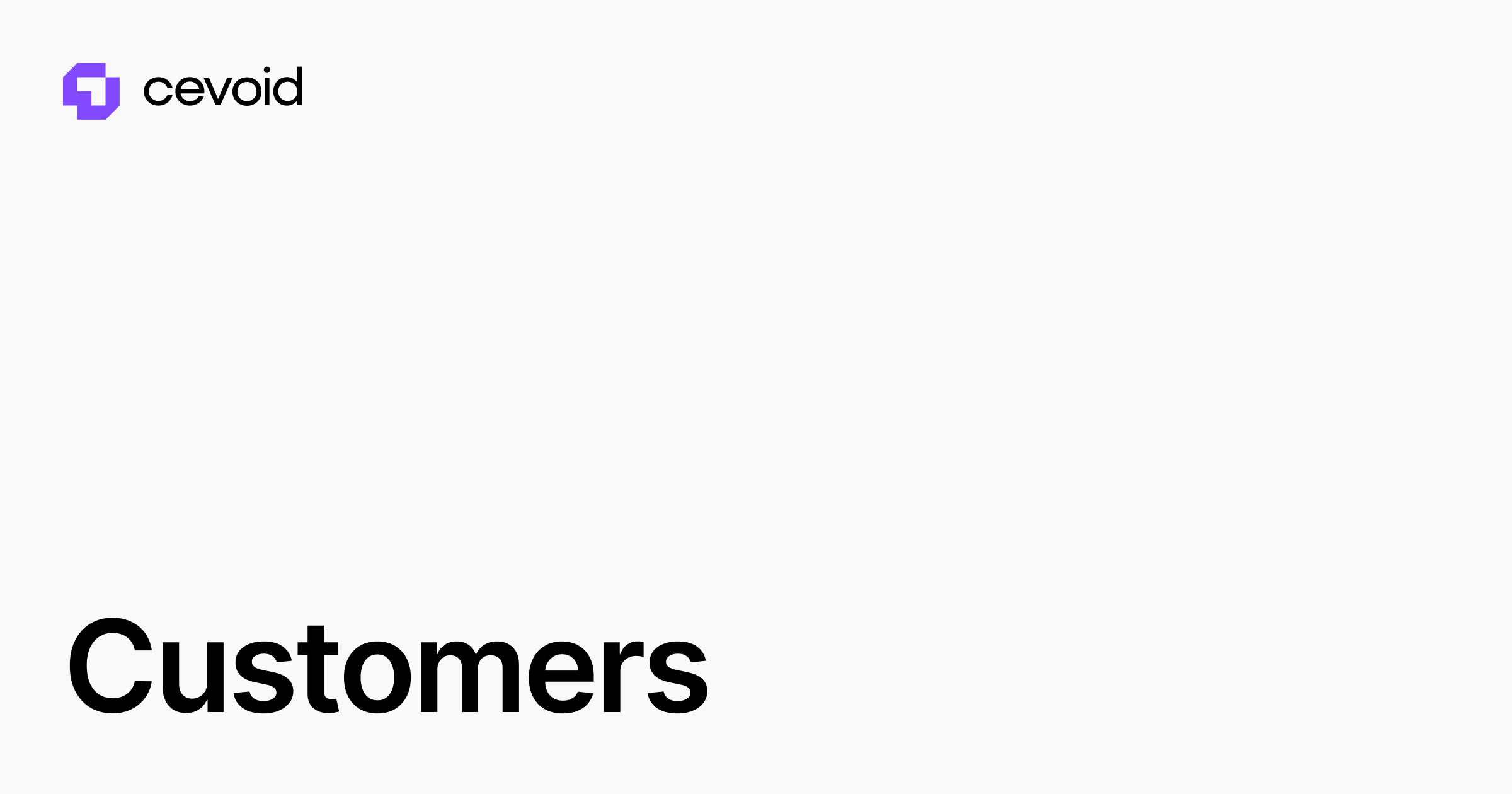 Customers – Cevoid