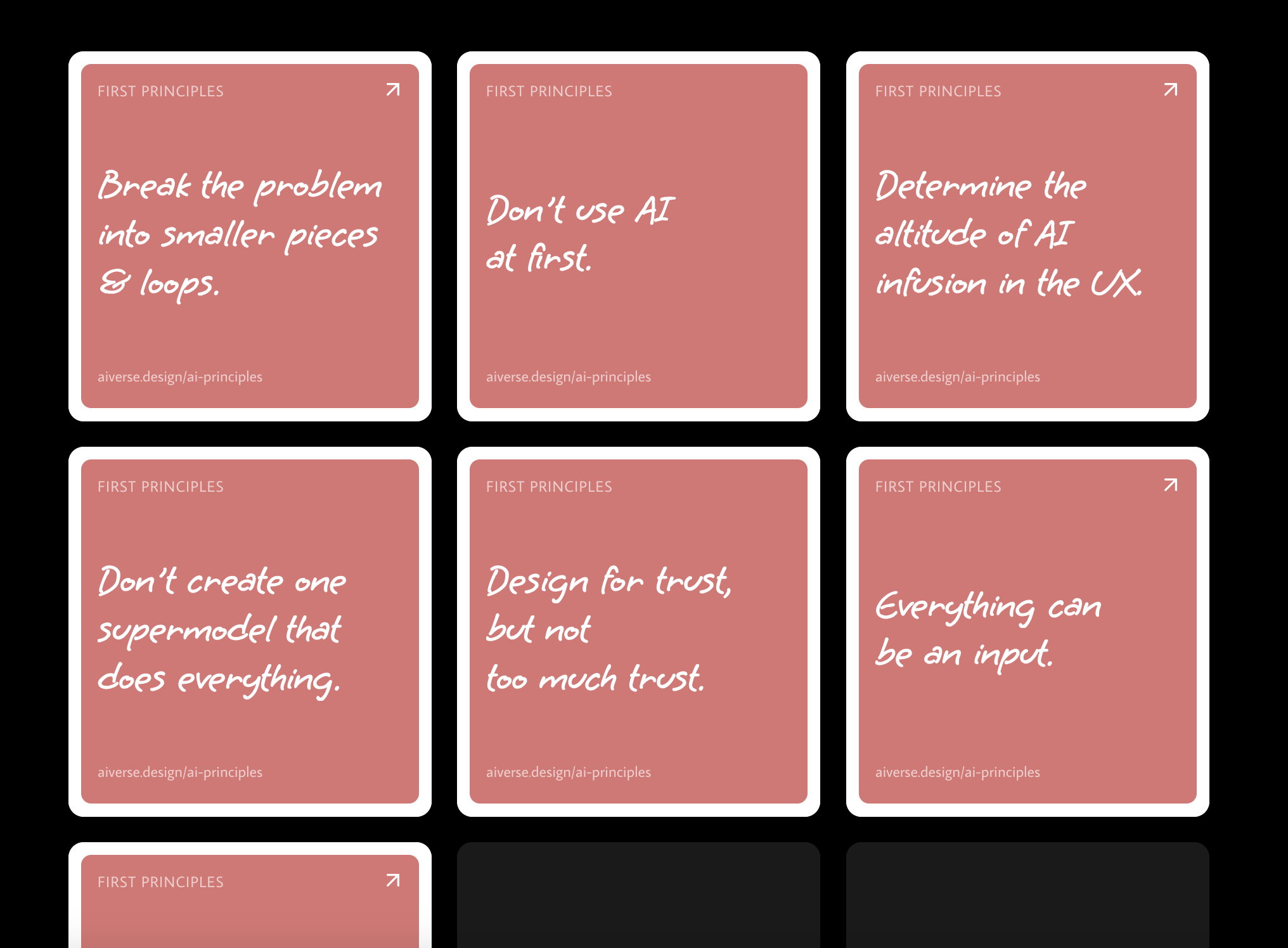 First principles when designing for AI | From #1 AI-UX Interactions Library