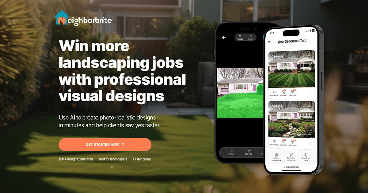 AI Landscape Design Software for Landscapers | Neighborbrite