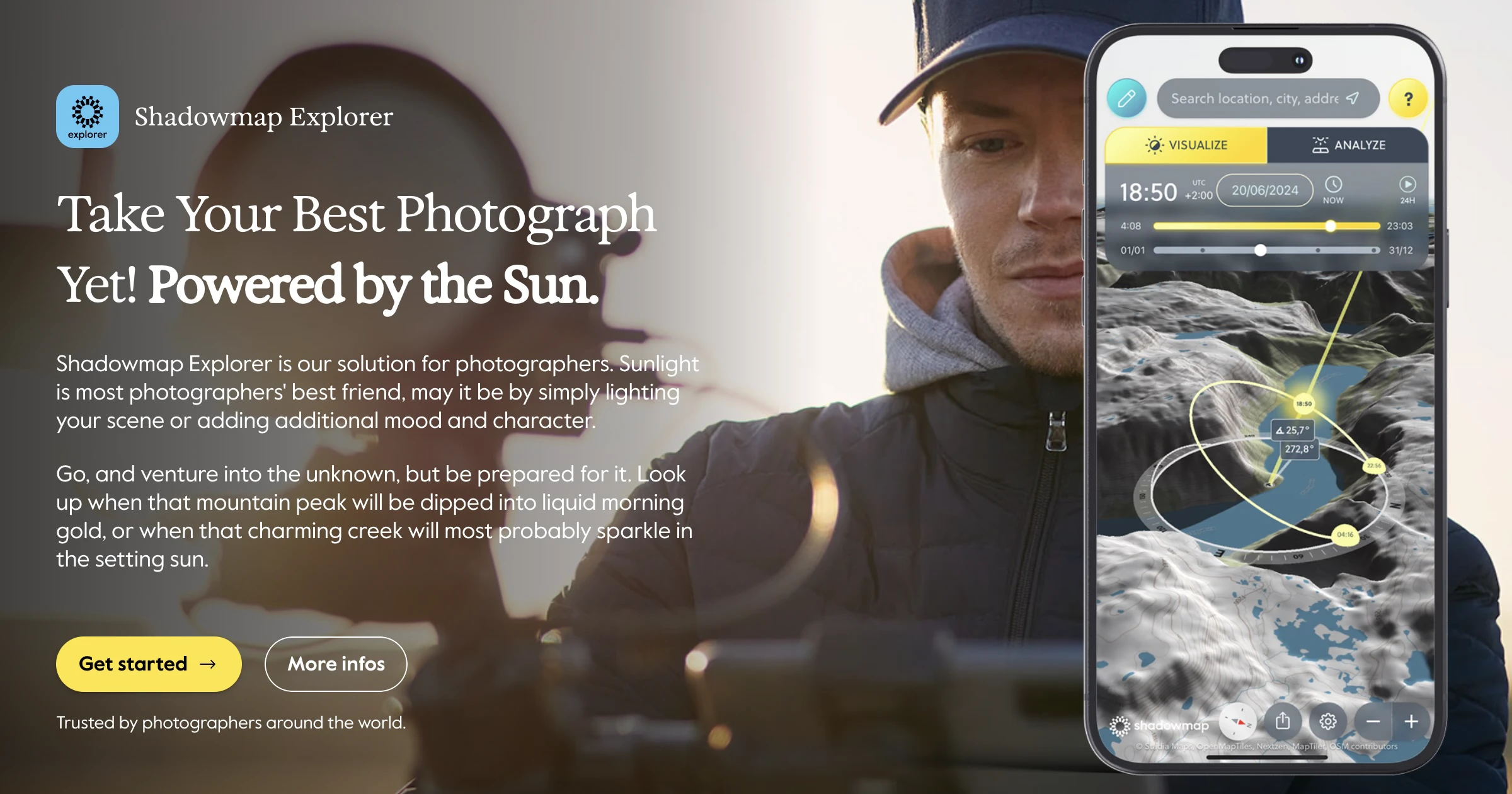 Shadowmap | Determine Lighting Situations At Locations Worldwide