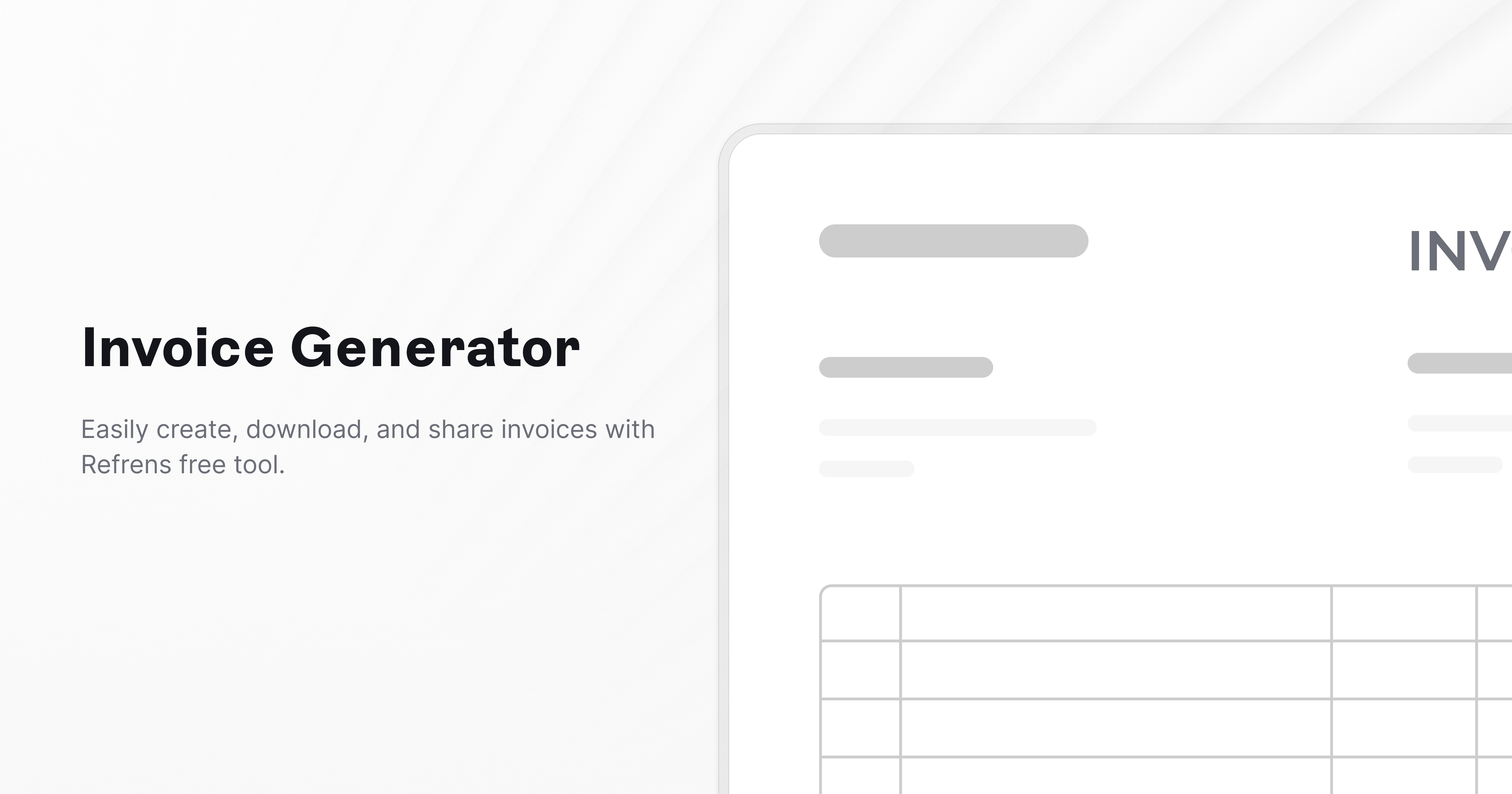 Free Invoice Generator | Create Invoices in Minutes