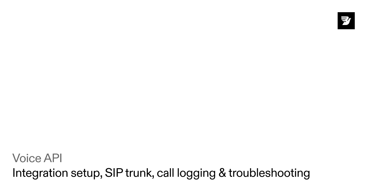 Voice API Documentation | Bird Voice Integration, SIP Trunk & Call Logs