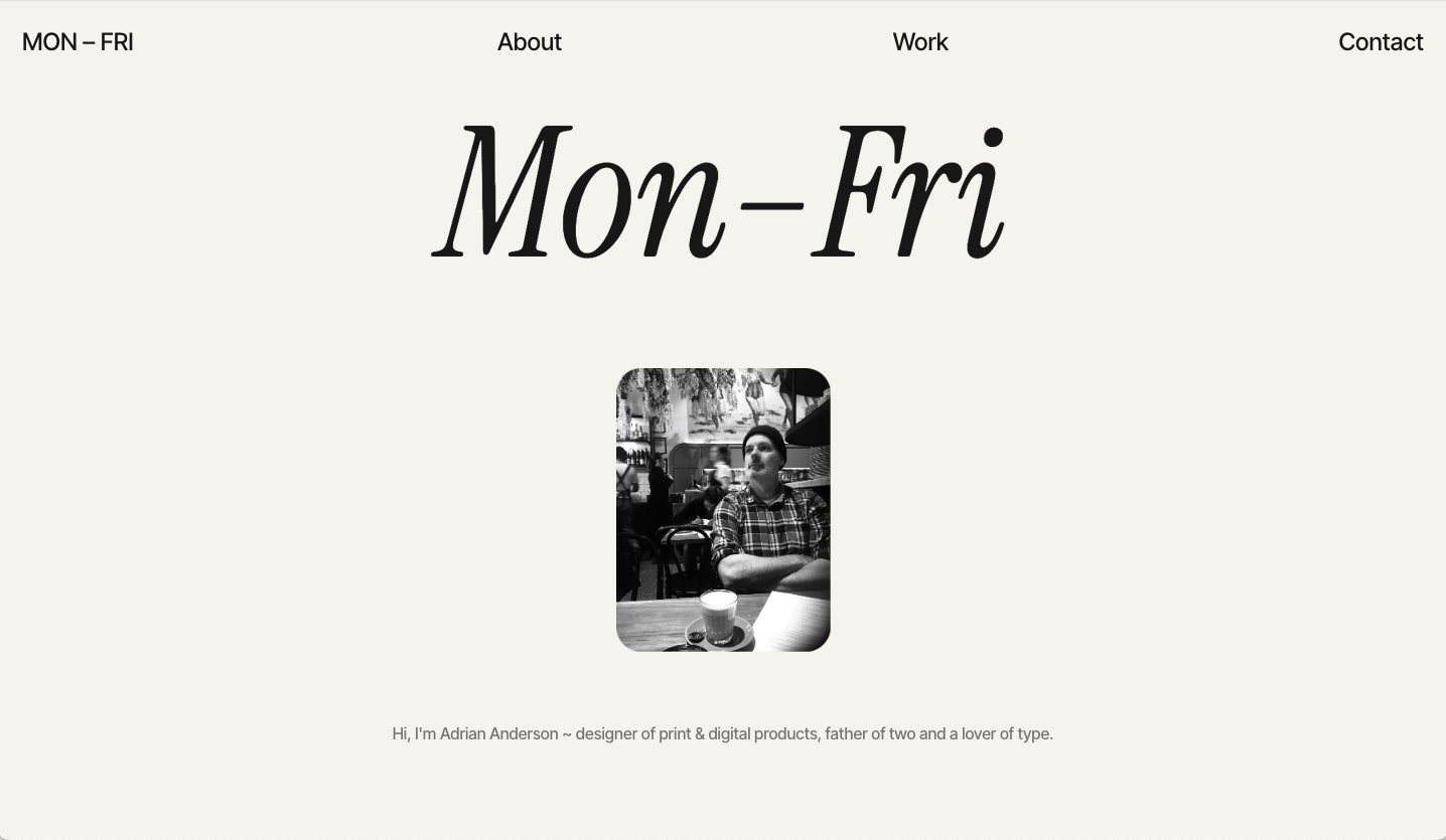 MON–FRI :: Contact