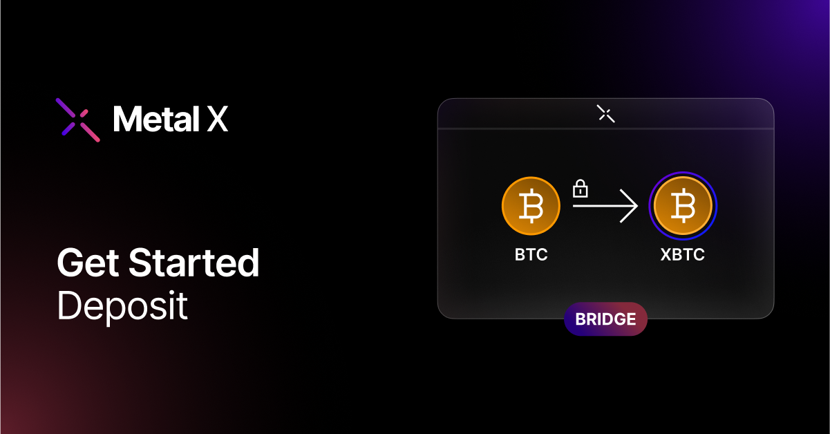 Deposit Assets | Metal X - Everything Crypto. One Platform.