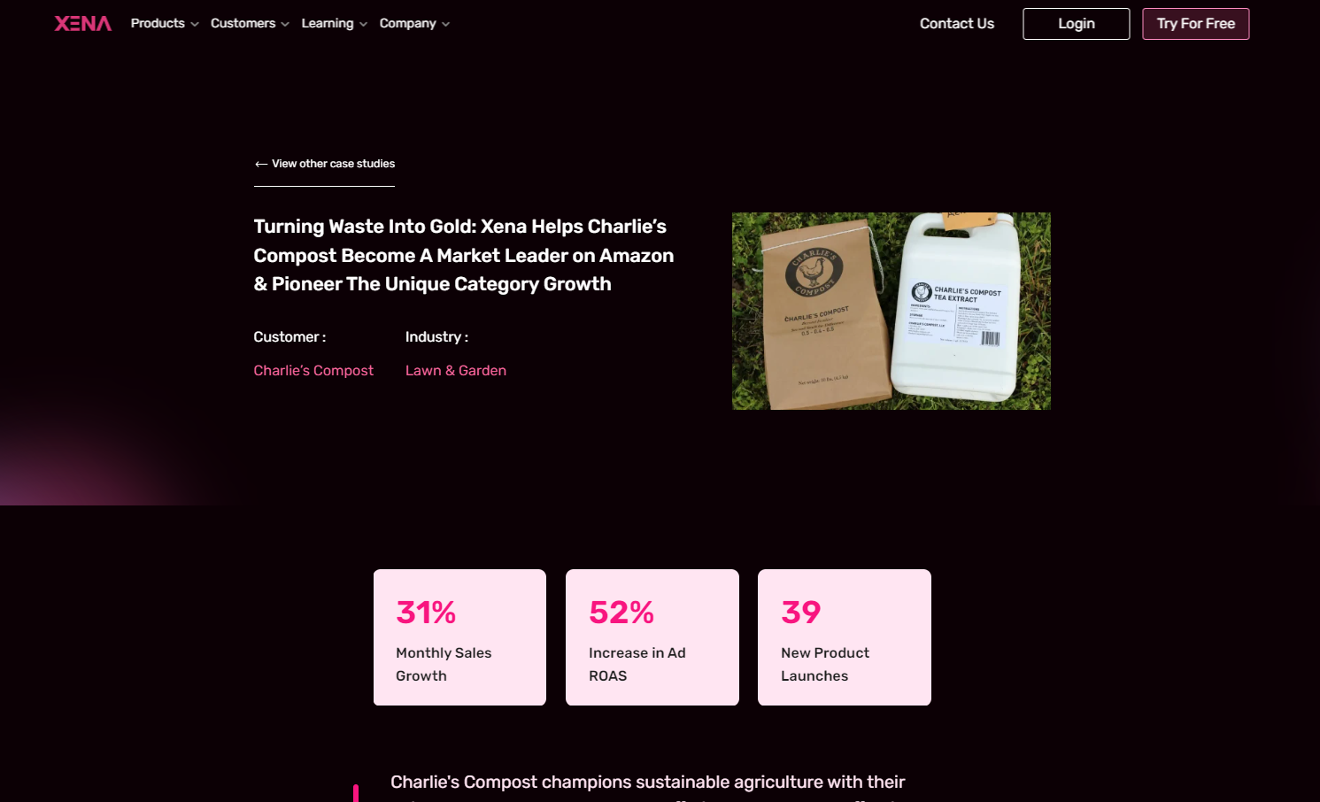 Charlie’s Compost grows on Amazon with Xena: 39 new launches and counting