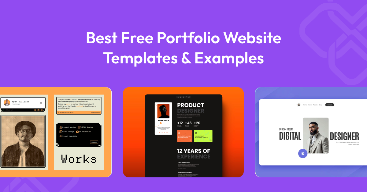 Free Portfolio Website Templates & Examples