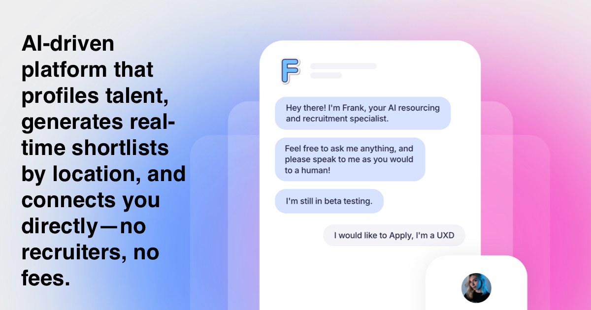 Hey Frank - AI-Driven Recruitment Data Company