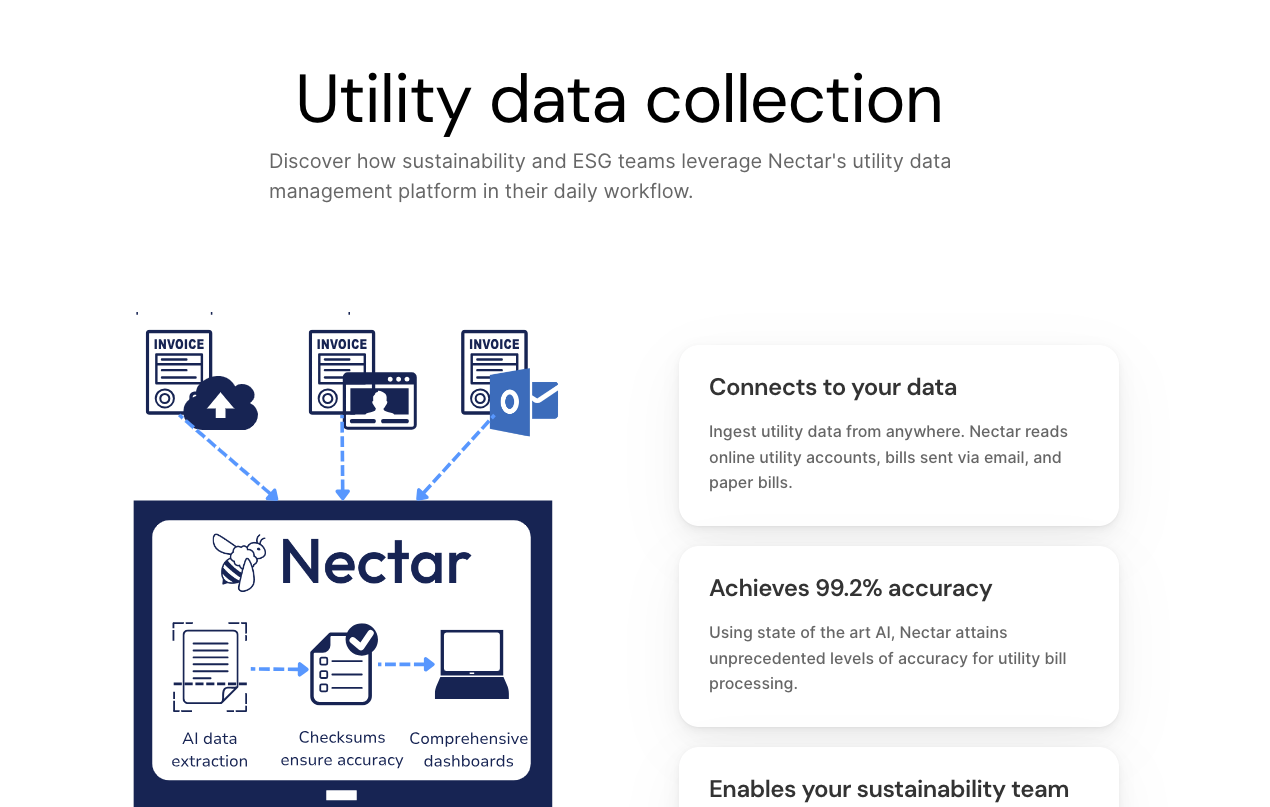 Nectar - Utility Data Collection and Management for ESG Teams