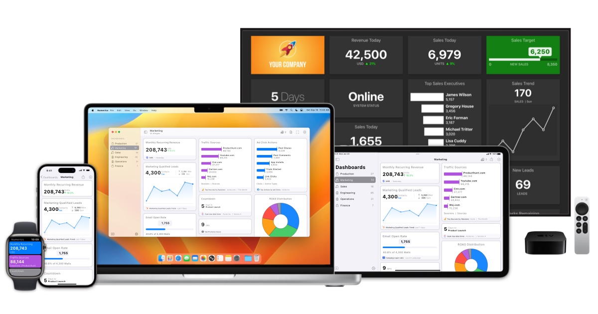 Numerics - The Business Dashboards App